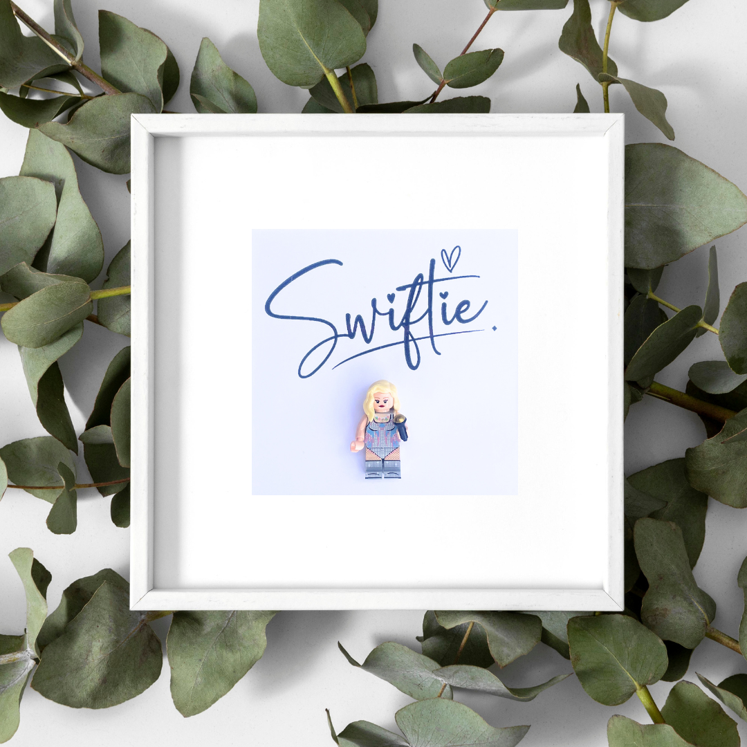 Taylor Swift (swiftie) Minifigure frame – Mrs Crazy Creations