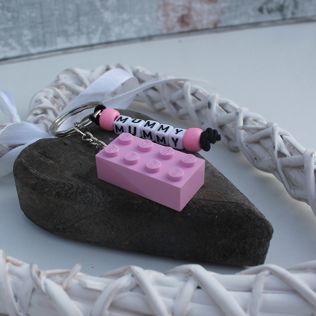 Personalised LEGO® Brick Keyring for Mum – Mrs Crazy Creations