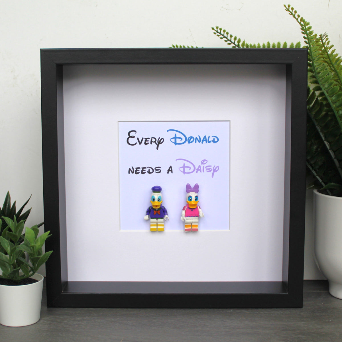 Donald & Daisy LEGO® Minifigure Frame – Mrs Crazy Creations