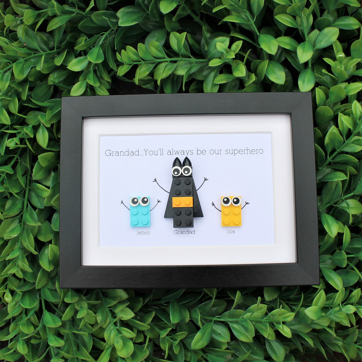 Personalised Batman LEGO® Plate frame – Mrs Crazy Creations
