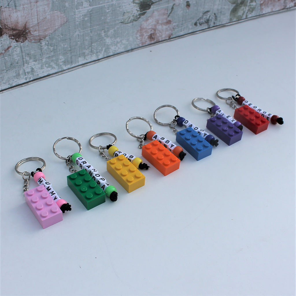 32 Whole Class Personalised LEGO® Keyrings – Mrs Crazy Creations