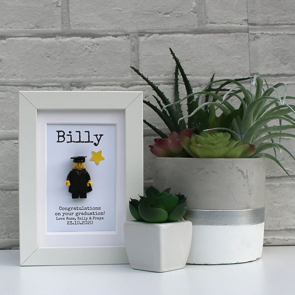 Personalised Graduation LEGO® Frame – Mrs Crazy Creations