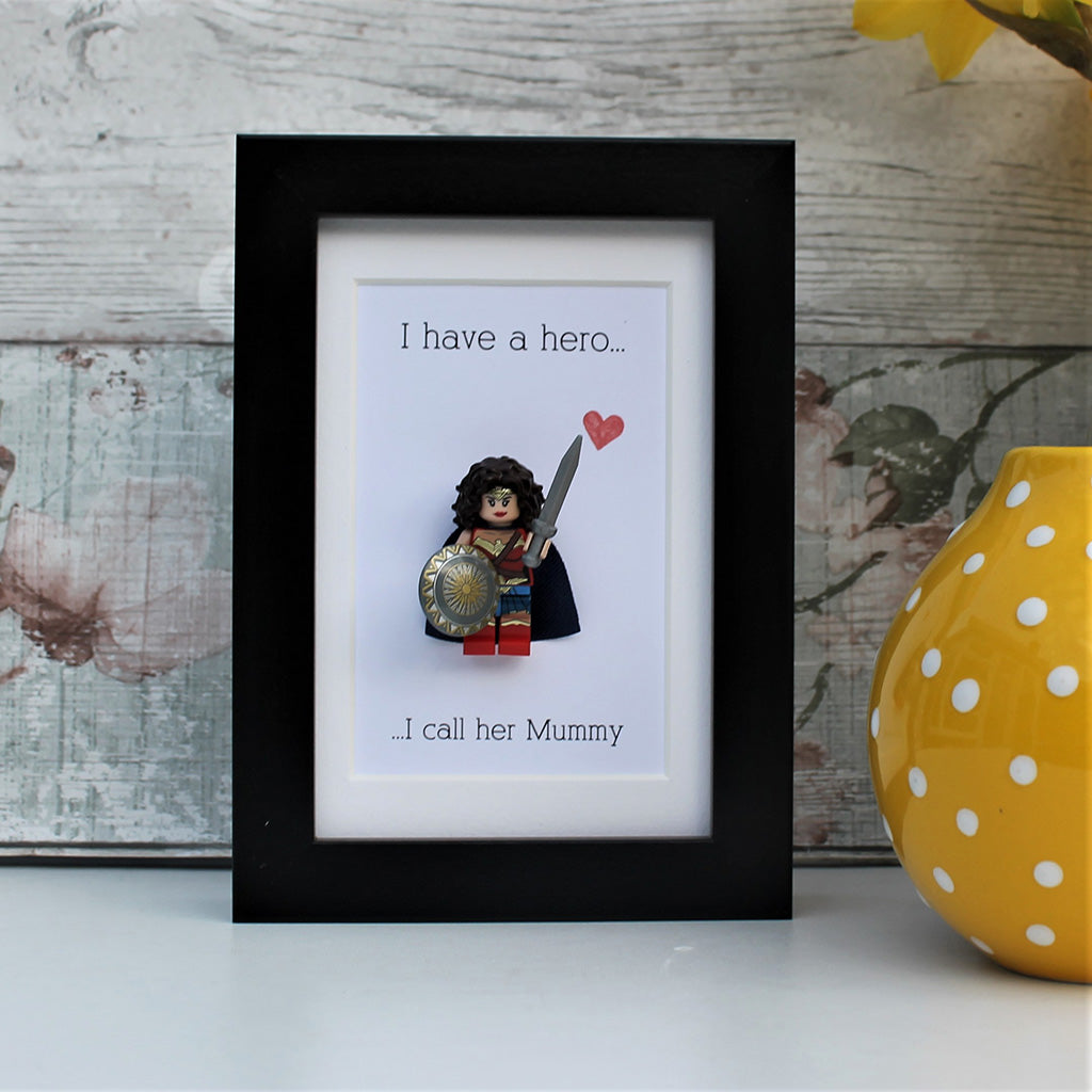 I Have a Hero I Call Her ......... LEGO® Frame – Mrs Crazy Creations