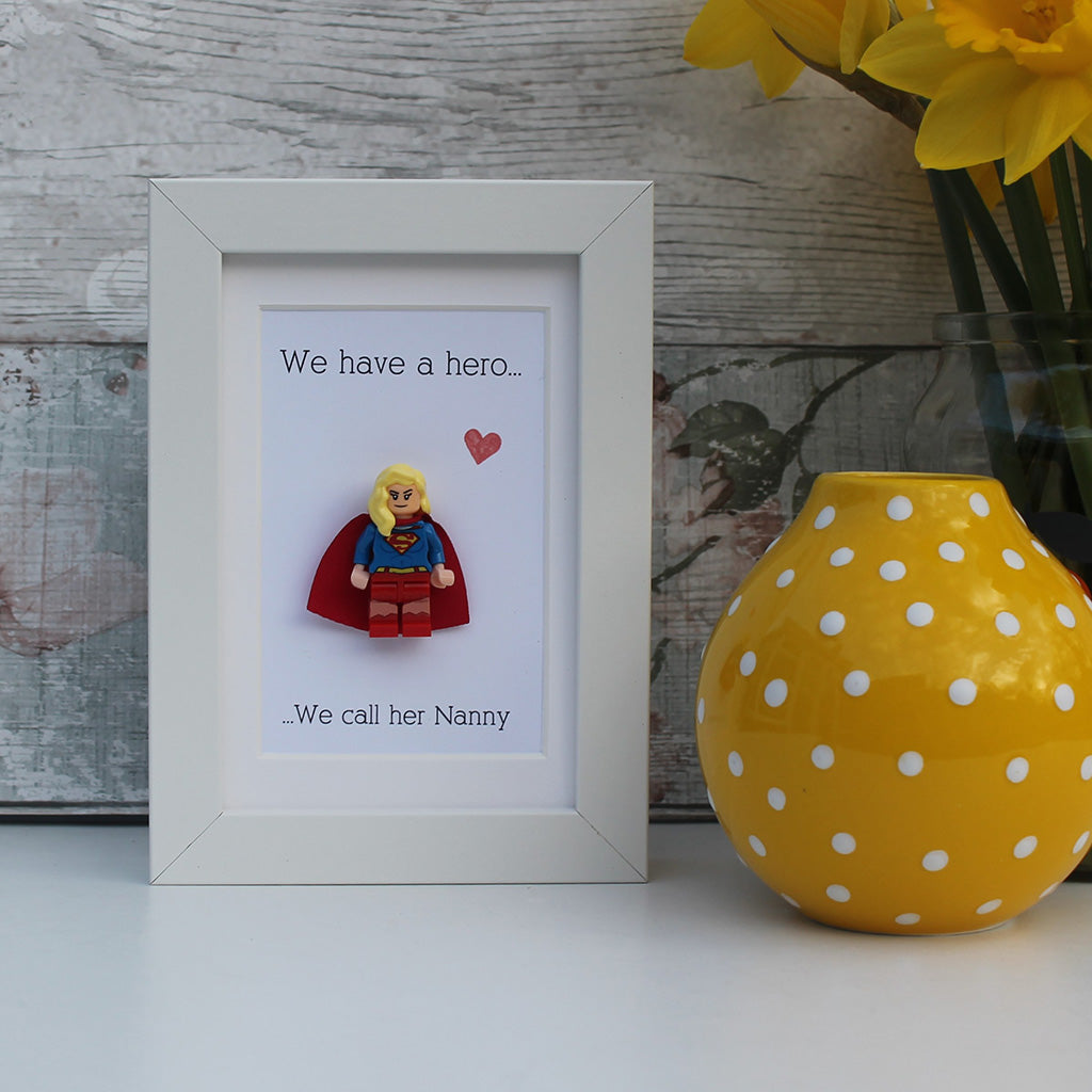 I Have a Hero I Call Her ......... LEGO® Frame – Mrs Crazy Creations