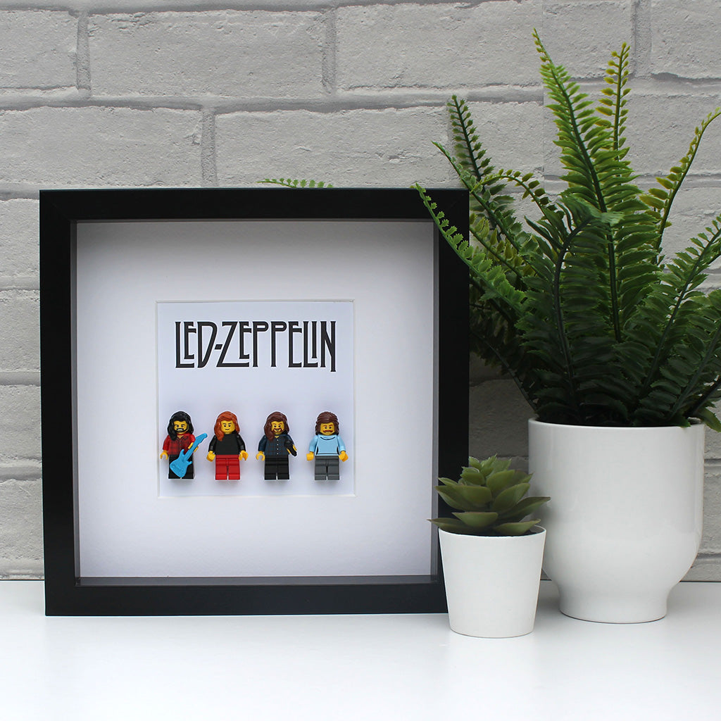 Led Zepplin LEGO® Minifigure Band Frame – Mrs Crazy Creations