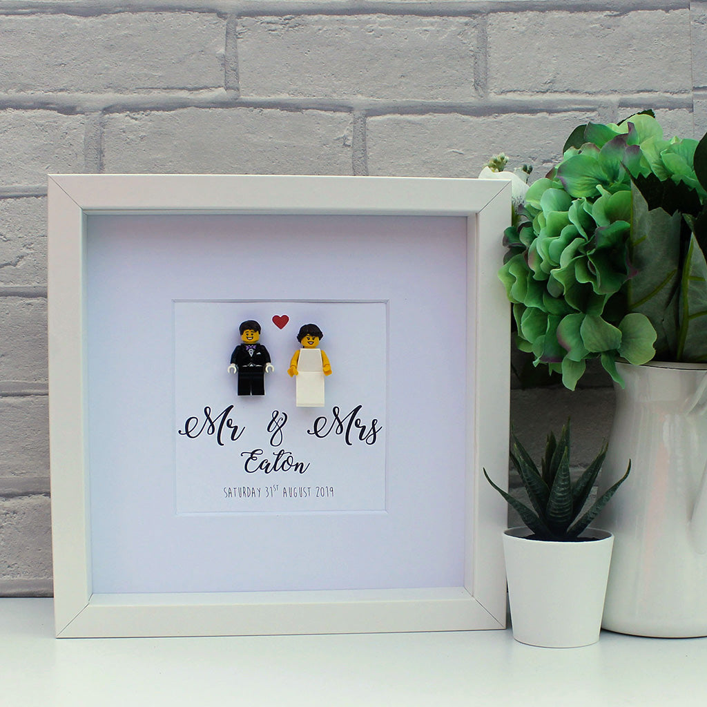 Wedding LEGO® Minifigure Frame – Mrs Crazy Creations