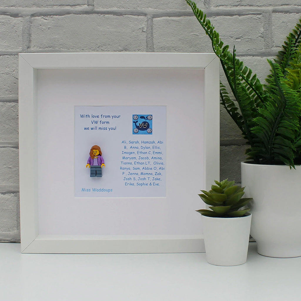 Teachers Class Thank You LEGO® Minifigure Frame – Mrs Crazy Creations