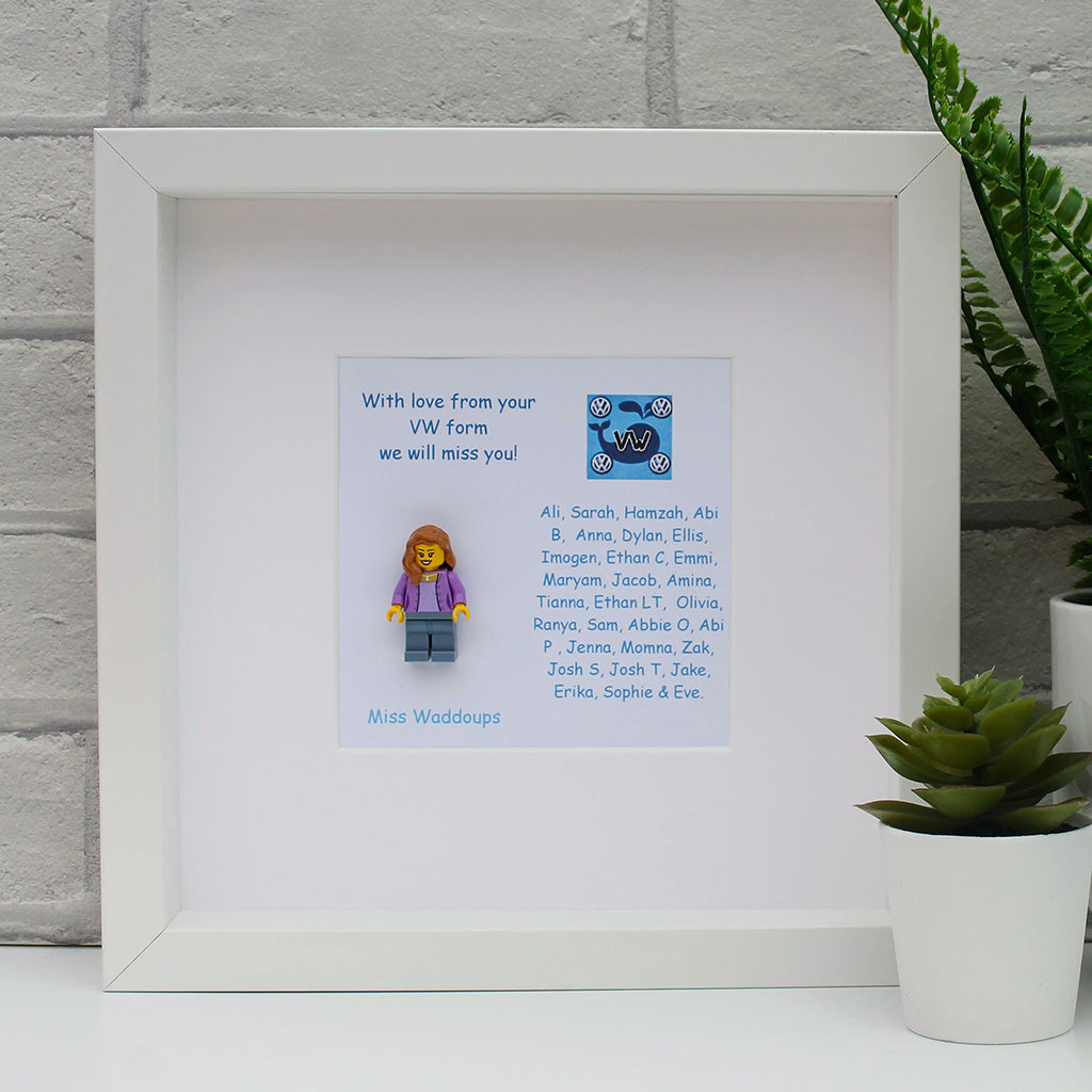 Teachers Class Thank You LEGO® Minifigure Frame – Mrs Crazy Creations