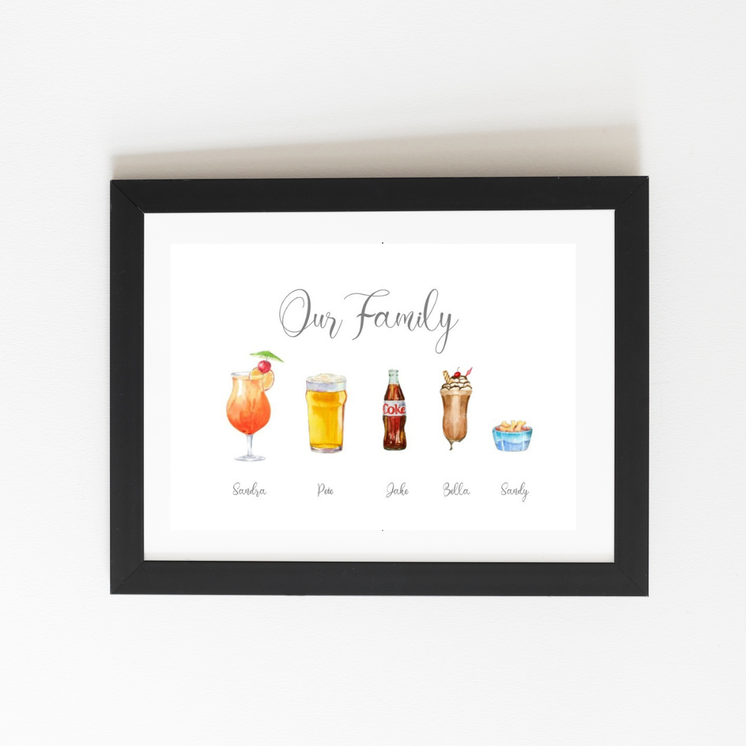 Personalised Drink Print – Mrs Crazy Creations