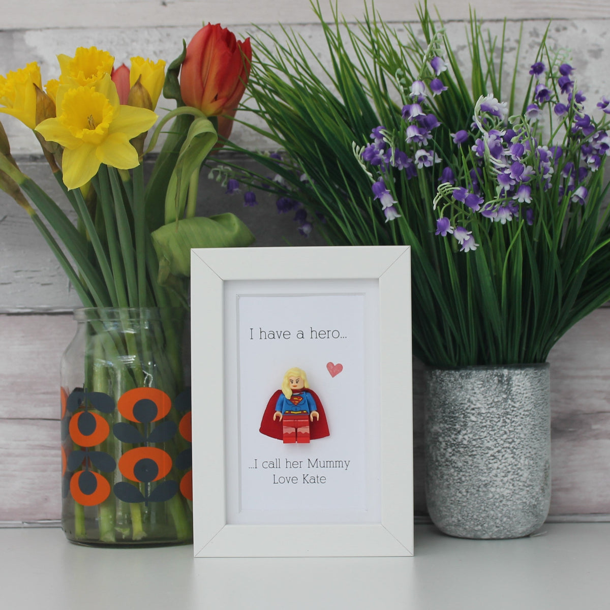 I Have a Hero I Call Her ......... LEGO® Frame – Mrs Crazy Creations